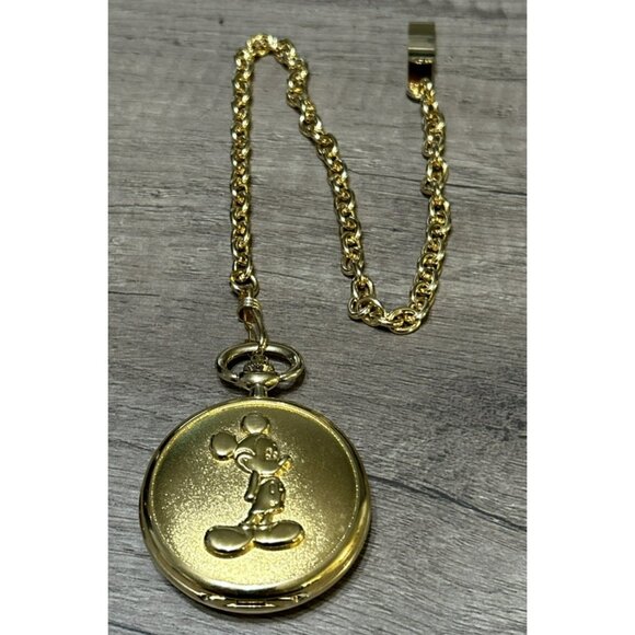 Disney | Accessories | Vtg Disney Mickey Mouse Gold Tone Sun Moon Dial ...